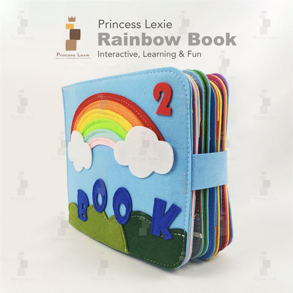 Princess Lexie Rainbow Book | Children Interactive Book | Quiet Book ...