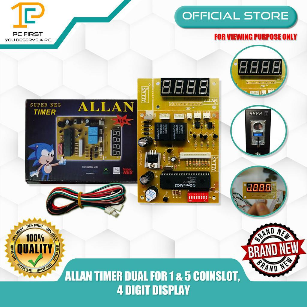 ALLAN TIMER DUAL FOR 1 & 5 COINSLOT, 4 DIGIT DISPLAY | Shopee Malaysia