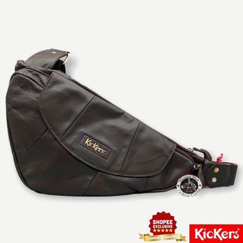 KICKERS PREMIUM LEATHER SLING & HIKING BAG ( KIC-S 88934 ) | Shopee ...