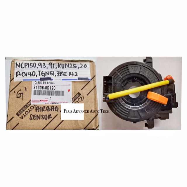 ORIGINAL TOYOTA AIRBAG SPIRAL SENSOR FOR NCP150/ NCP93/ NCP91/ KUN25 ...
