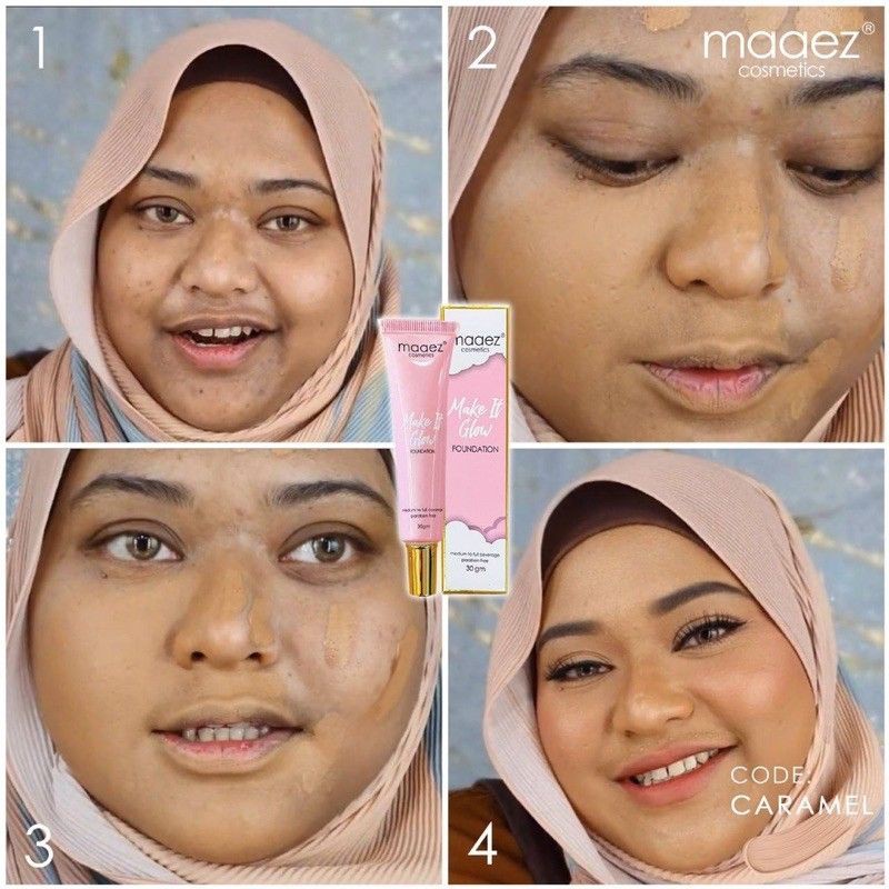 Clear Stock💥 FOUNDATION Maeez ( Caramel Honey 🍯 [30gram] Maaez ...