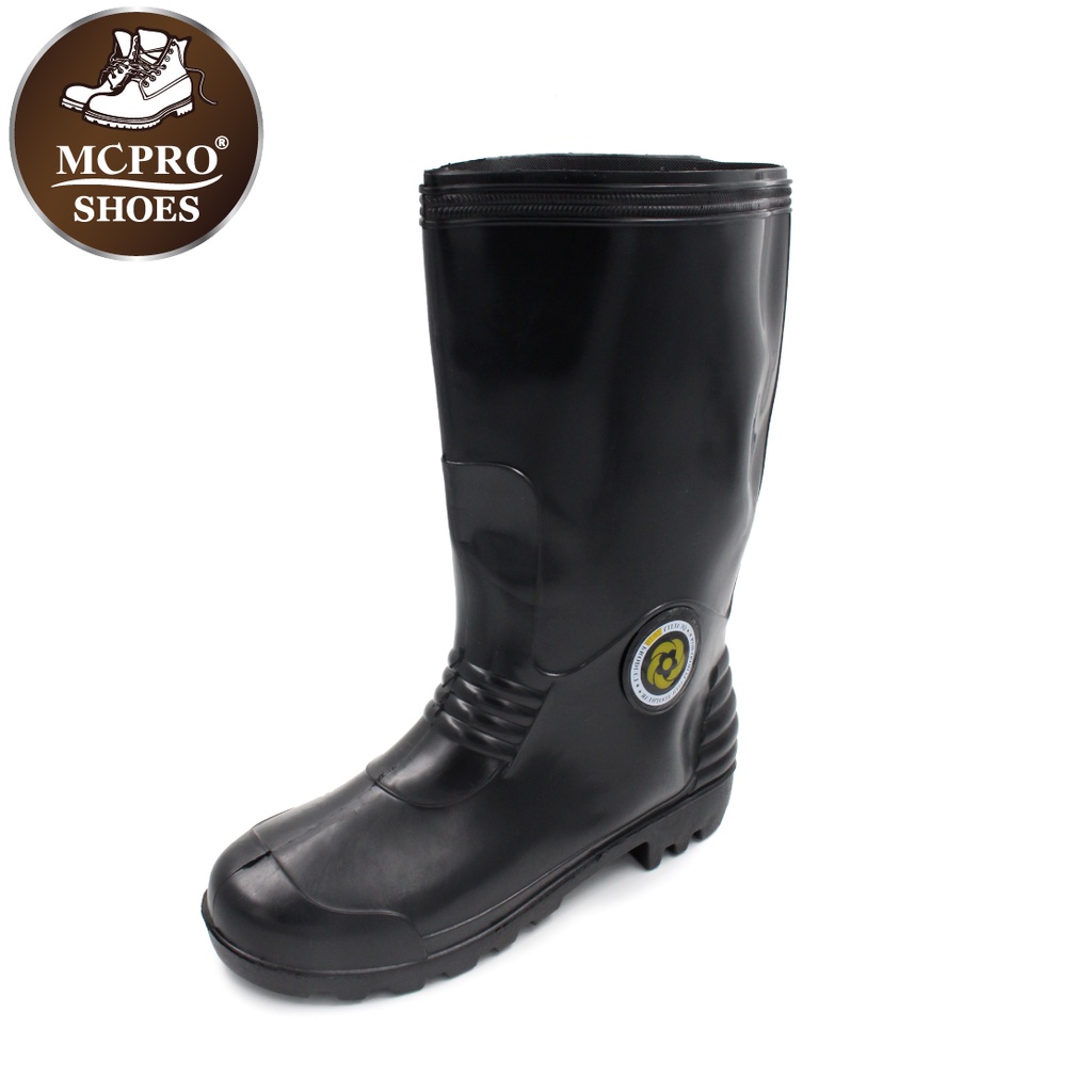 MCPRO Korakoh High Quality Safety Shoes Black Plastic Rubber Boots ...