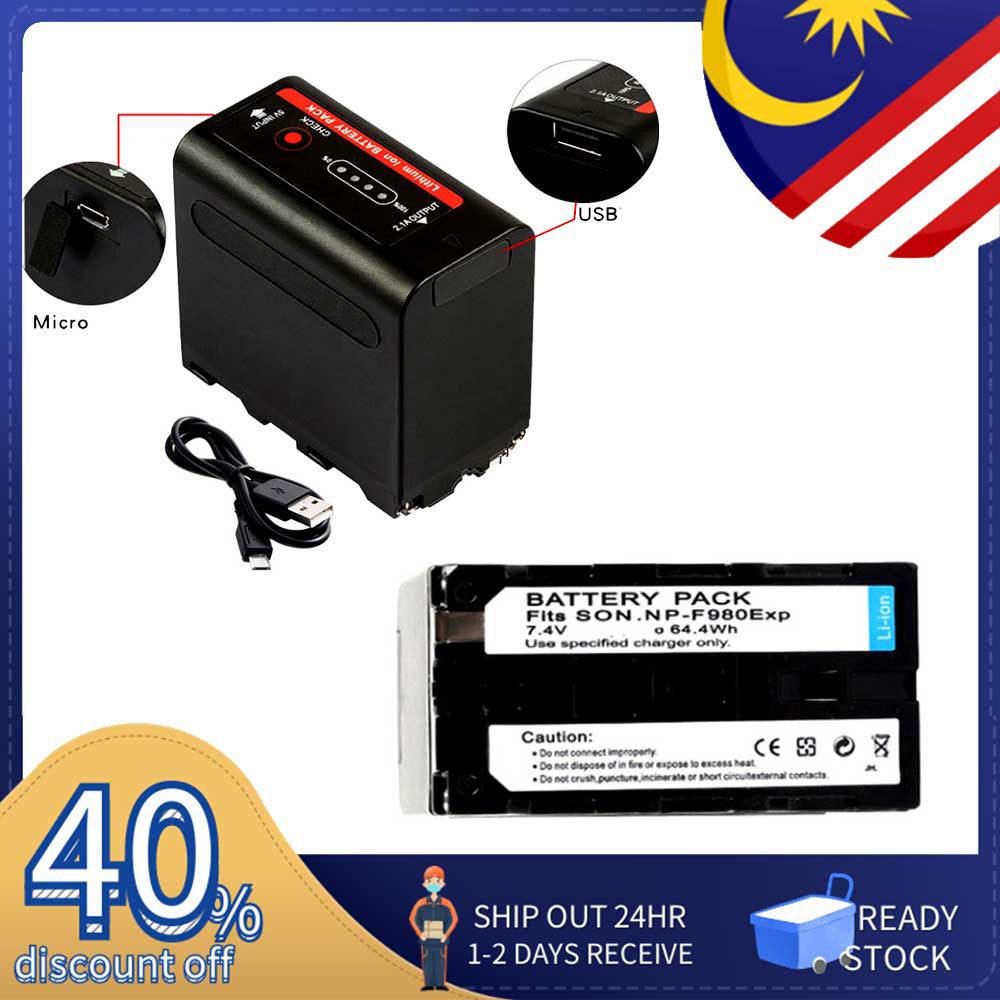 🔥Ready Stock🔥 JUYOGO Np-F970 Rechargeable F960 F550 F770 JX-98 Smart camera battery led light NP ...