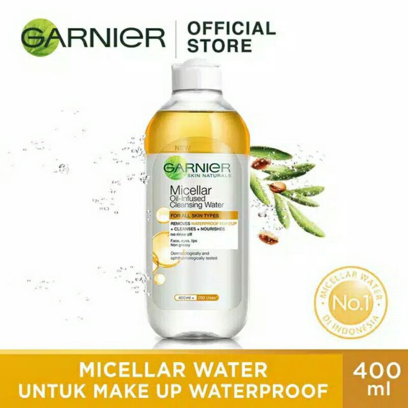 Garnier Micellar Water Yellow Oil-Infusion Biphase 400 ml | Shopee Malaysia