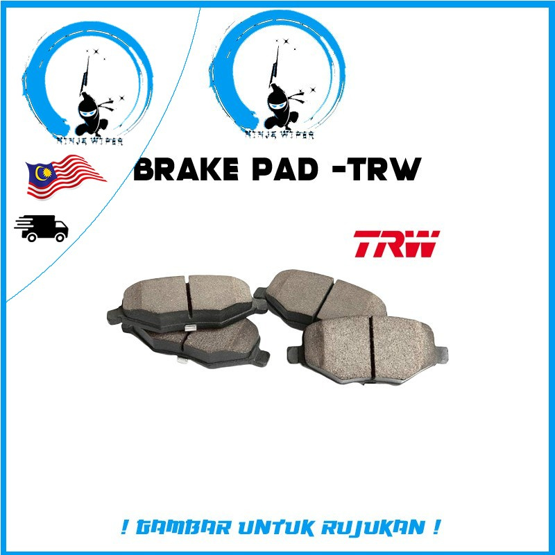 🚨 TRW 🚨 BRAKE DISC PAD FRONT SET FOR TOYOTA VIOS NCP93 NCP150 G/S/TRD ...