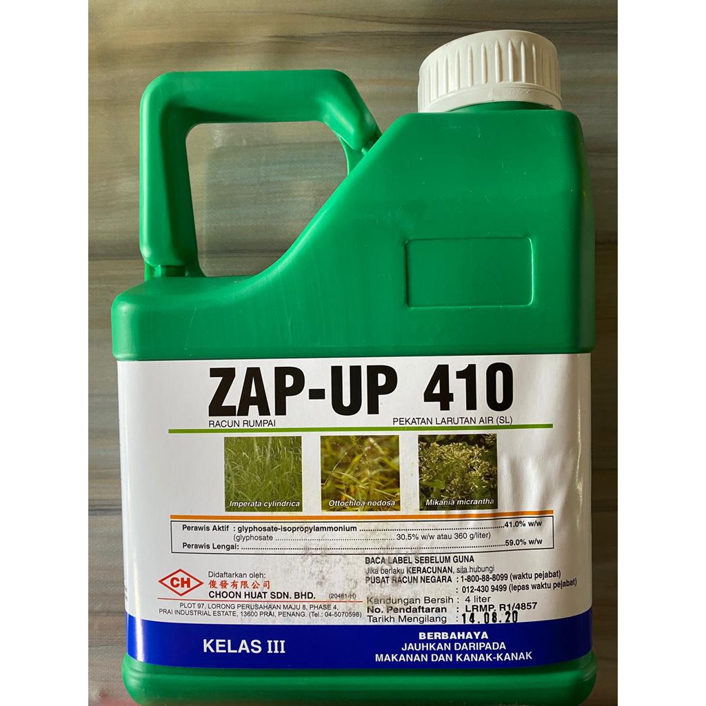 ZAP UP Herbicide Racun Rumput 4 Litre | Shopee Malaysia