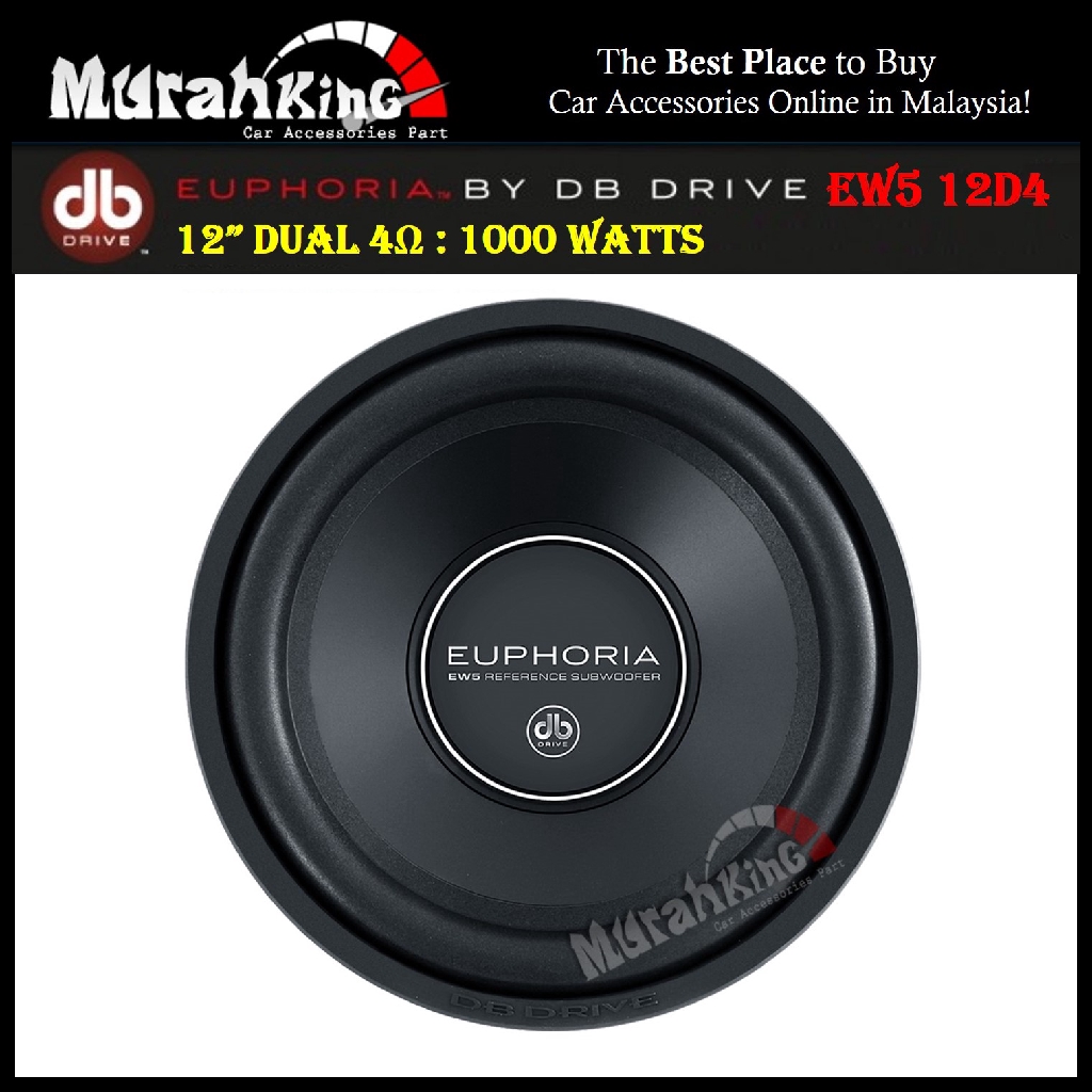 db Drive EW5 12D4 12” Dual 4Ω Subwoofer (1000Watts) | Shopee Malaysia