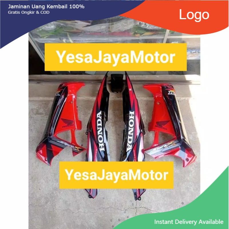 MERAH Supra X 125 Old Red Inside and Out Wings Plus Rear Body | Shopee ...