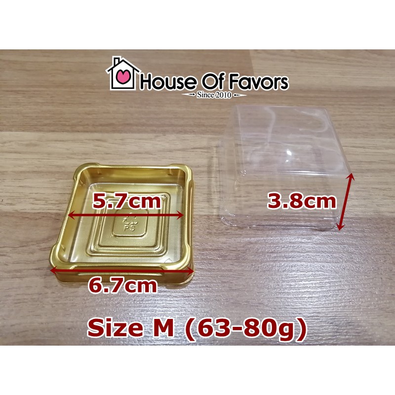 50pcs Dessert Mooncake Packaging Box 50g 80g 100g Moon Cake Plastic ...