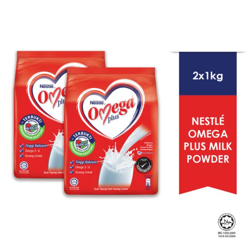 Nestle Omega Plus Milk Powder (1kg x 2 Packs) | Shopee Malaysia