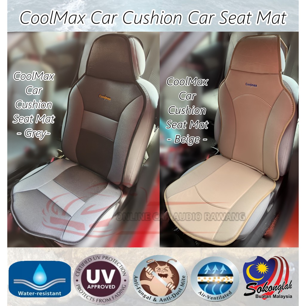 CoolMax / Cool Max Universal Seat Mat - Black / Beige / Grey | Shopee Malaysia