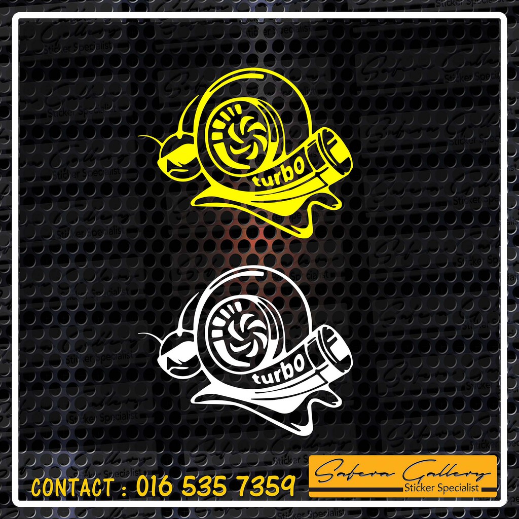 car sticker TURBO vinyl sticker Windshield Bumper Door BODY | Shopee ...