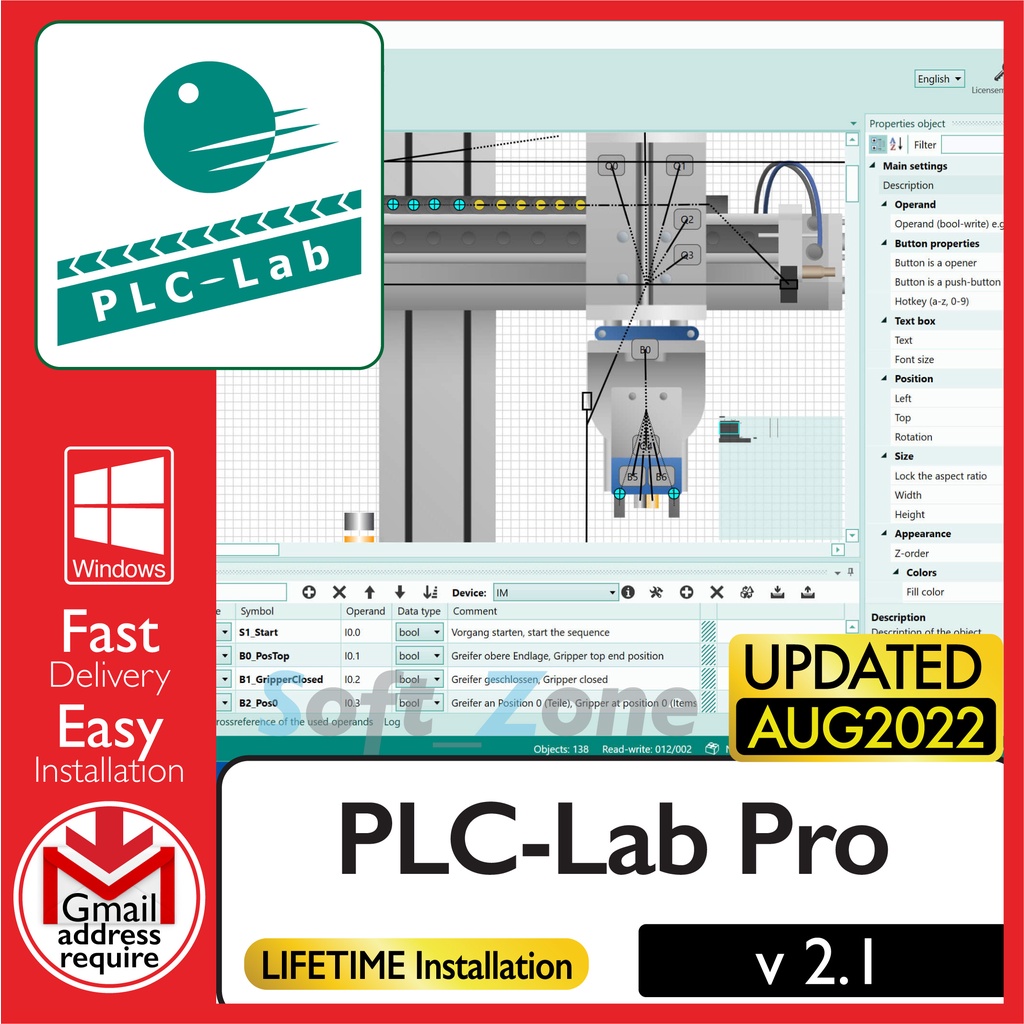 PLC-Lab Pro 3.1.0 - Create Own Simplified Digital Twin for PLC Training ...