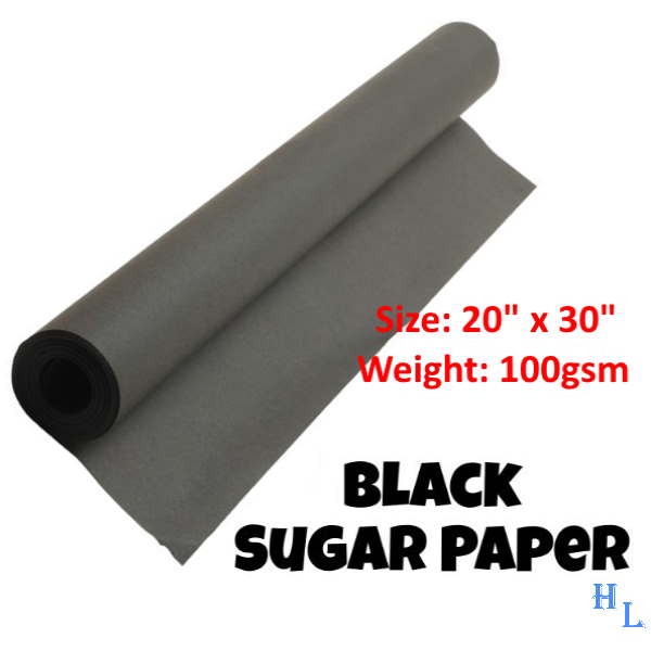 Black Sugar Paper 100gsm 20" x 30" | Shopee Malaysia