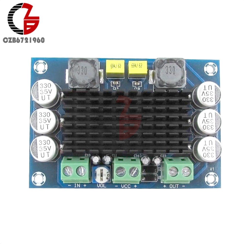 DC 12V 24V 100W TPA3116 TPA3116DA Mono Channel Digital Audio Amplifier ...