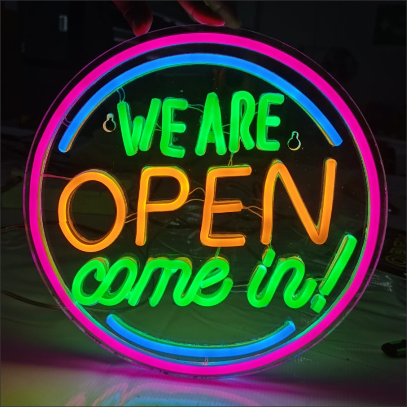 Plug & Play Neon sign open sign for restaurant shop lighted open ...