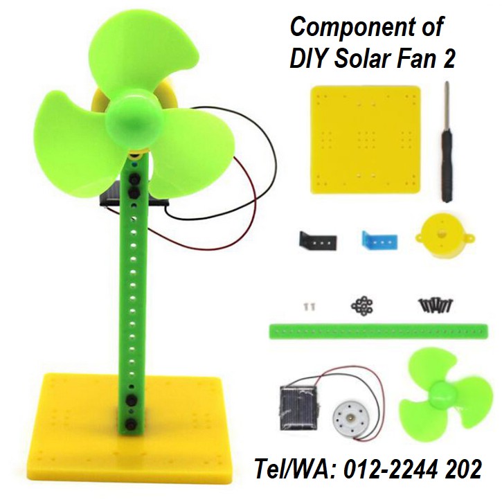 [Ready Stock in KL] STEM DIY Wooden Fan Model Kit, Solar Power or ...