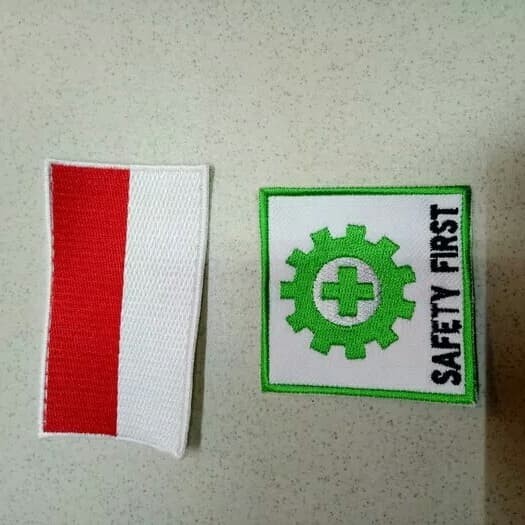 MERAH Safety first logo and red and white flag | Shopee Malaysia