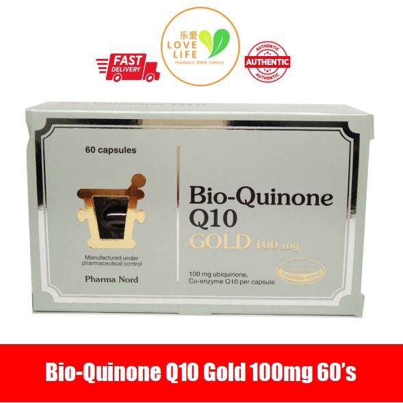 Bio-Quinone Q10 100mg Gold 60 capsules (60's) coenzyme heart supplement | Shopee Malaysia