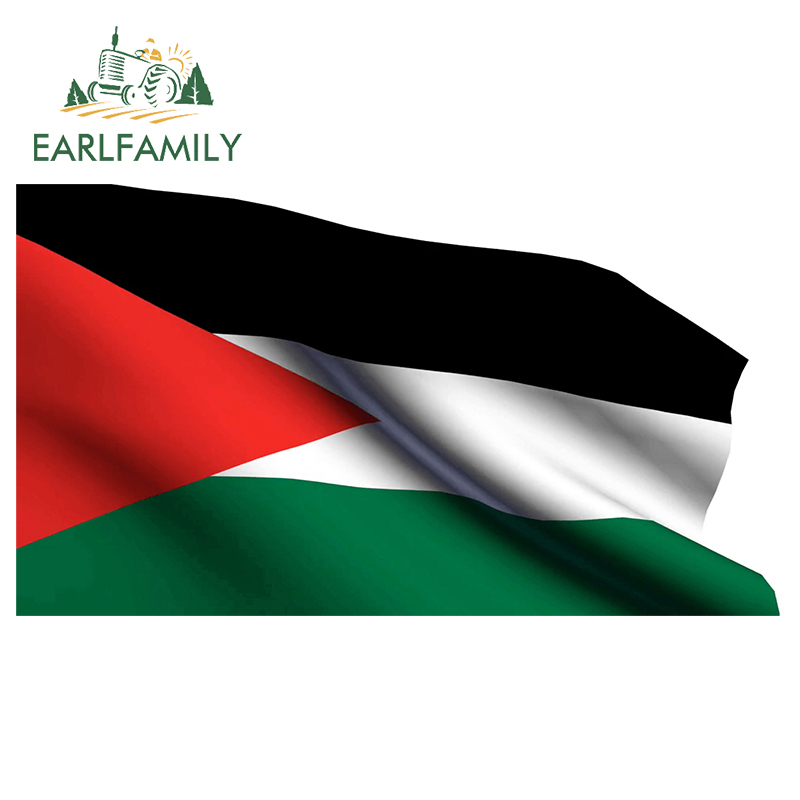 EARLFAMILY Palestine Flag Car Stickers Car Body Windows Motorcycle ...