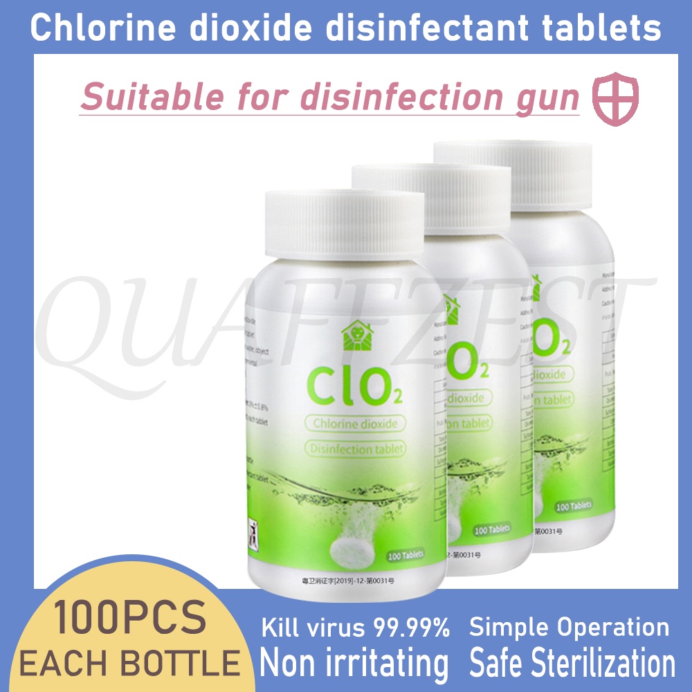 CIO2 Chlorine Dioxide Disinfectant Tablet Effervescent Multi-use ...