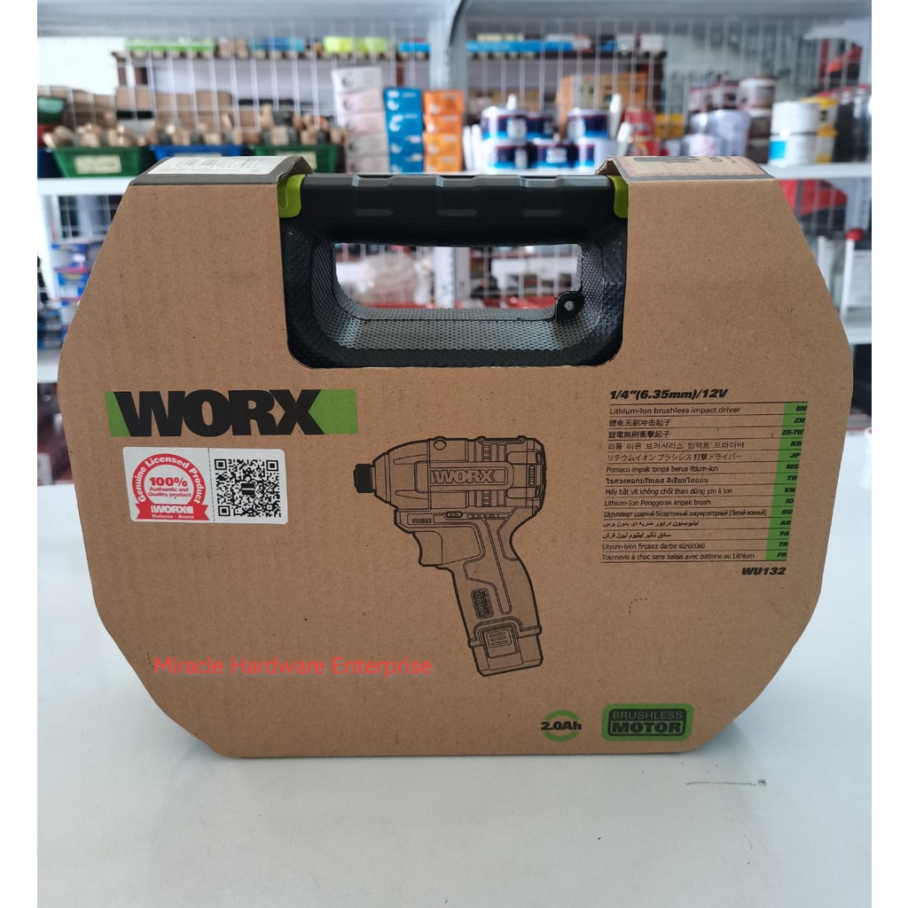 WORX WU132 12V Brushless Motor Lithium Battery 3 Speed Mode Impact ...