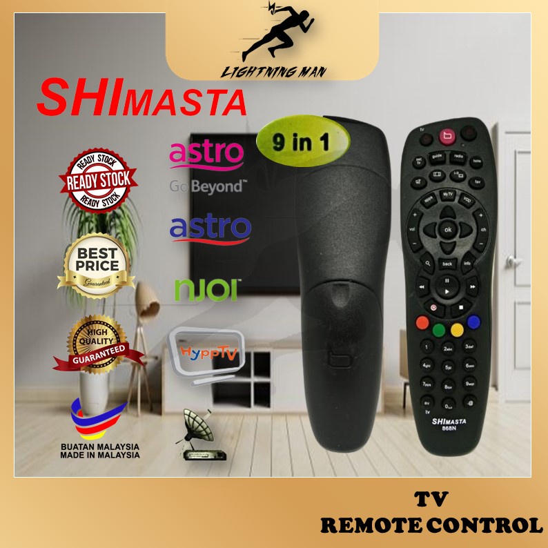 Shimasta 9 IN 1 Remote Astro Control Black / Astro Pvr / Astro Beyond ...