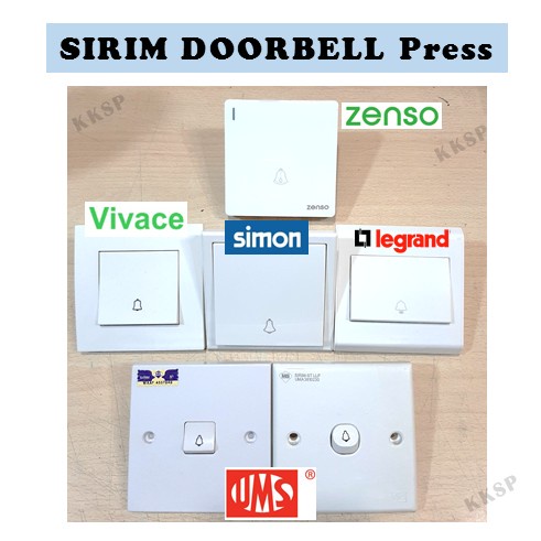 SIRIM 1Gang Doorbell Press Autogate Press Door bell Auto Gate button ...
