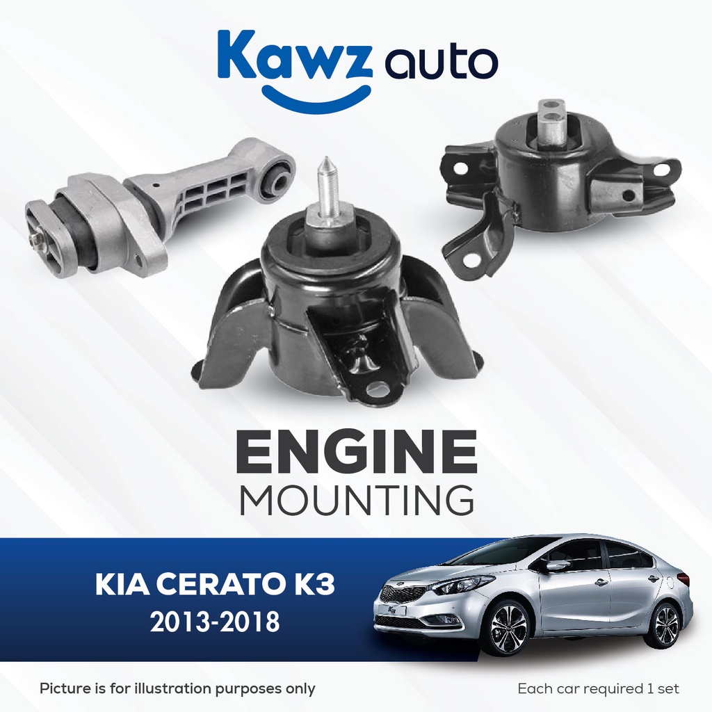 KAWZ KIA CERATO K3 (2013-2018) ENGINE MOUNTING - [SET] | Shopee Malaysia