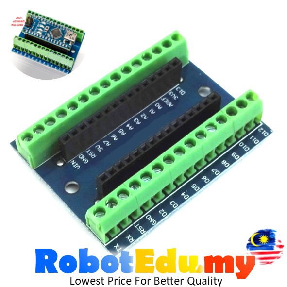 [ NEW SOLDERED ] Nano I/O Pin Expansion Terminal Adapter Block Screw ...