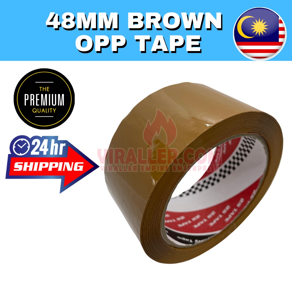 🔥 CLEAR / BROWN / MASKING 🔥 OPP TAPE 48MM X 90Y ADHESIVE PACKAGING ...