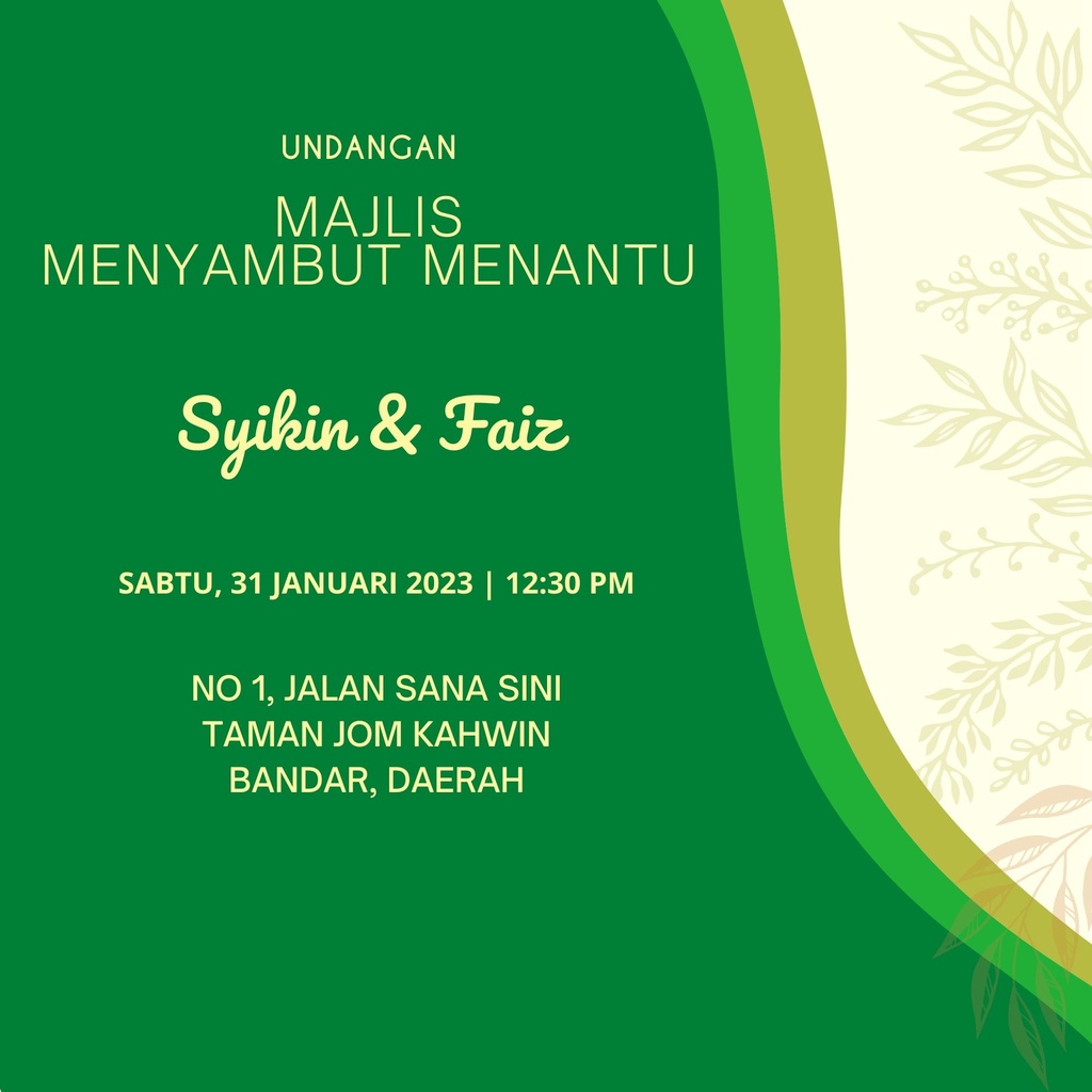 Kad Video Jemputan Digital Raya Birthday Online dengan RSVP Digital ...