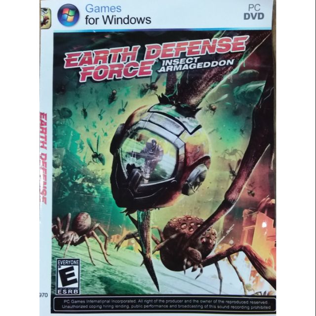 PC Computer DVD OFFLINE Earth Defense Force Insect Armageddon | Shopee ...