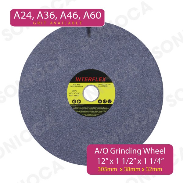 [Ready Stock] 12" x 1½" (305mm x 38mm) Black Bench Grinding Wheels / 12 ...