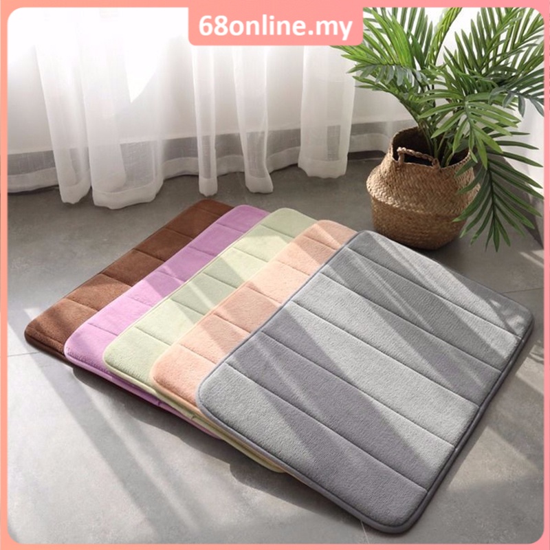 [Johor Seller] Mat Kitchen Carpet 40*60cm Water Absorption Rug Shaggy ...