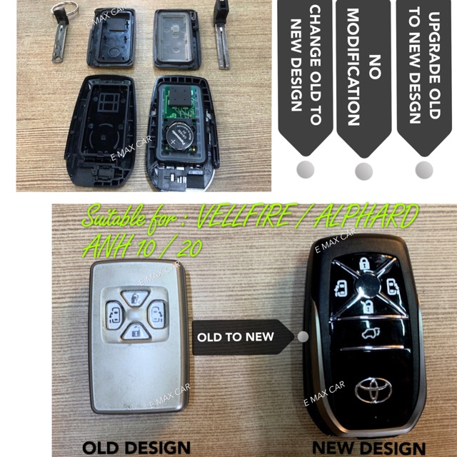 READY STOCK !!!! TOYOTA VELLFIRE / ALPHARD ANH20 4 / 5 BUTTON NEW ...
