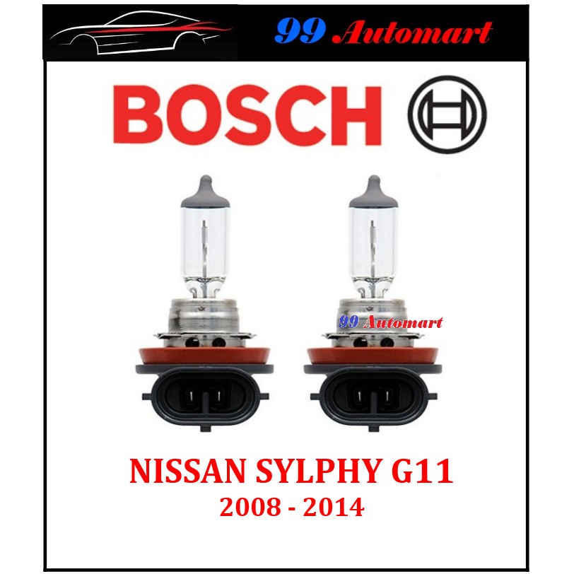 2pc Bosch Nissan Sylphy G11 Headlamp HeadLight Light Bulb 2008 2009 ...