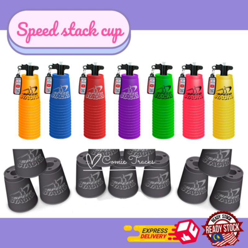 speed stacks WSSA cup official Malaysia original really red cool blue ...