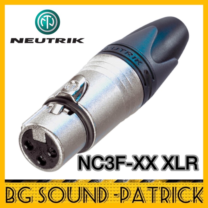Neutrik NC3FXX Female 3-Pin XLR Connector | NC-3-FXX NC-3FXX 3PIN ...