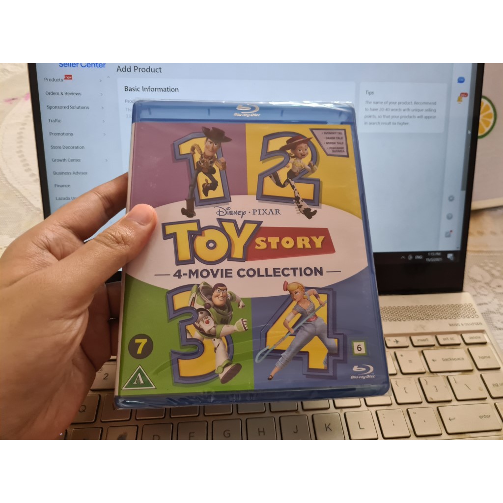 PRE ORDER TOY STORY COMPLETE COLLECTION 4 MOVIES REGION FREE BLU RAY ...