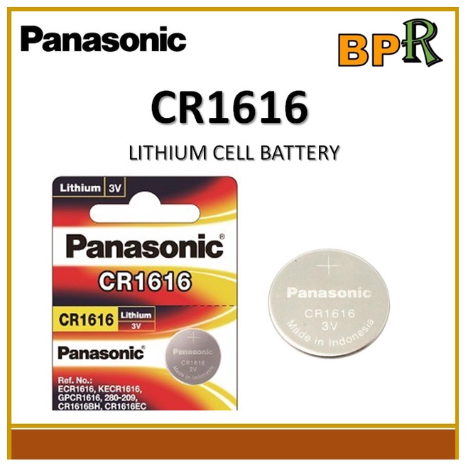 Panasonic CR1616/5BE Lithium Cell Battery (5 PCS) Lithium Coin CR-1616 ...