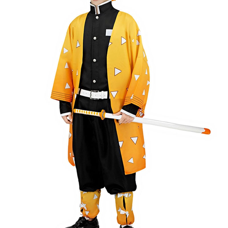 Anime Kimono Cosplay Demon Slayer Kimetsu no Yaiba Agatsuma Zenitsu ...