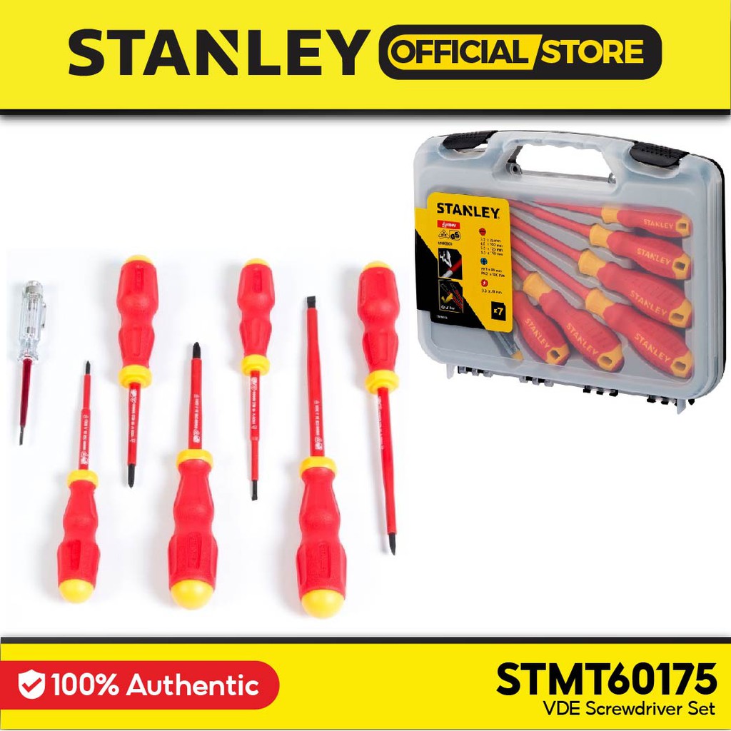 Stanley STMT60175 VDE Screwdriver Set with Bonus (6 Pcs) | Shopee Malaysia