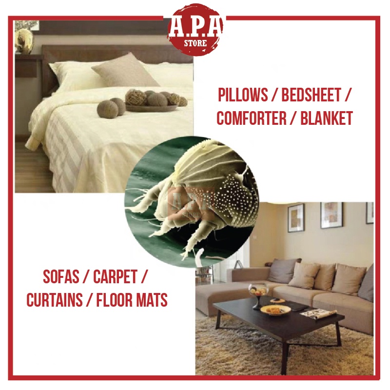 APA Bed Bug Dust Mite Removal Remover Mites Spray Penghapus Hama Tungau ...