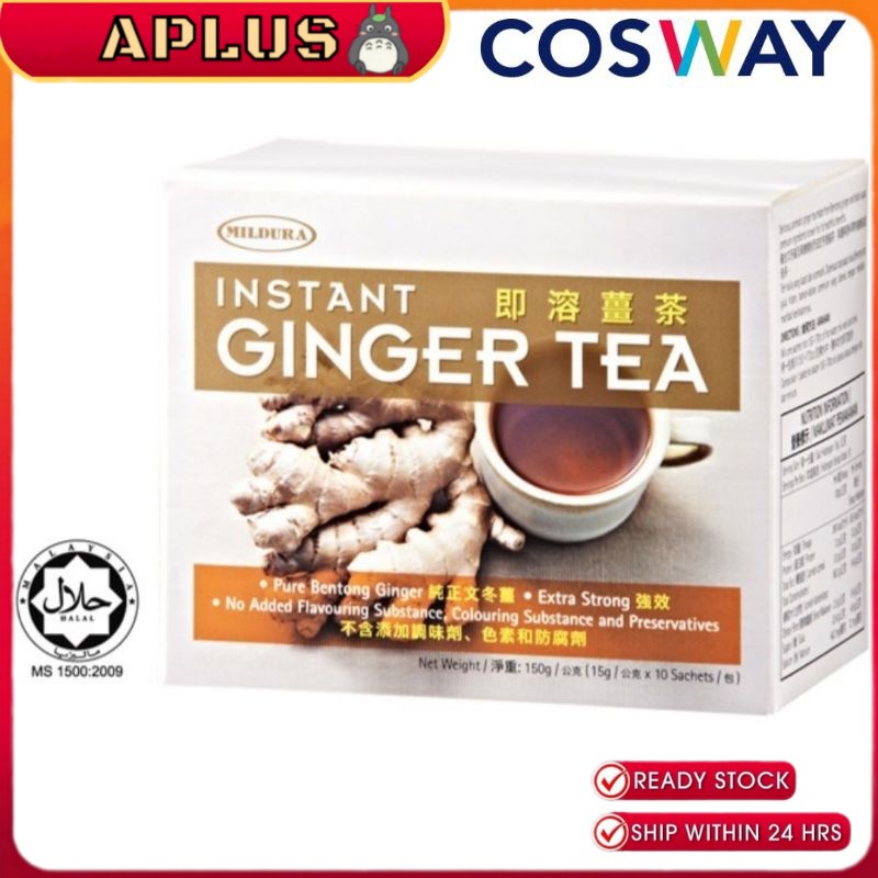 Mildura Instant Ginger Tea - Teh Halia Segera Halal - 15g x 10 Packet ...