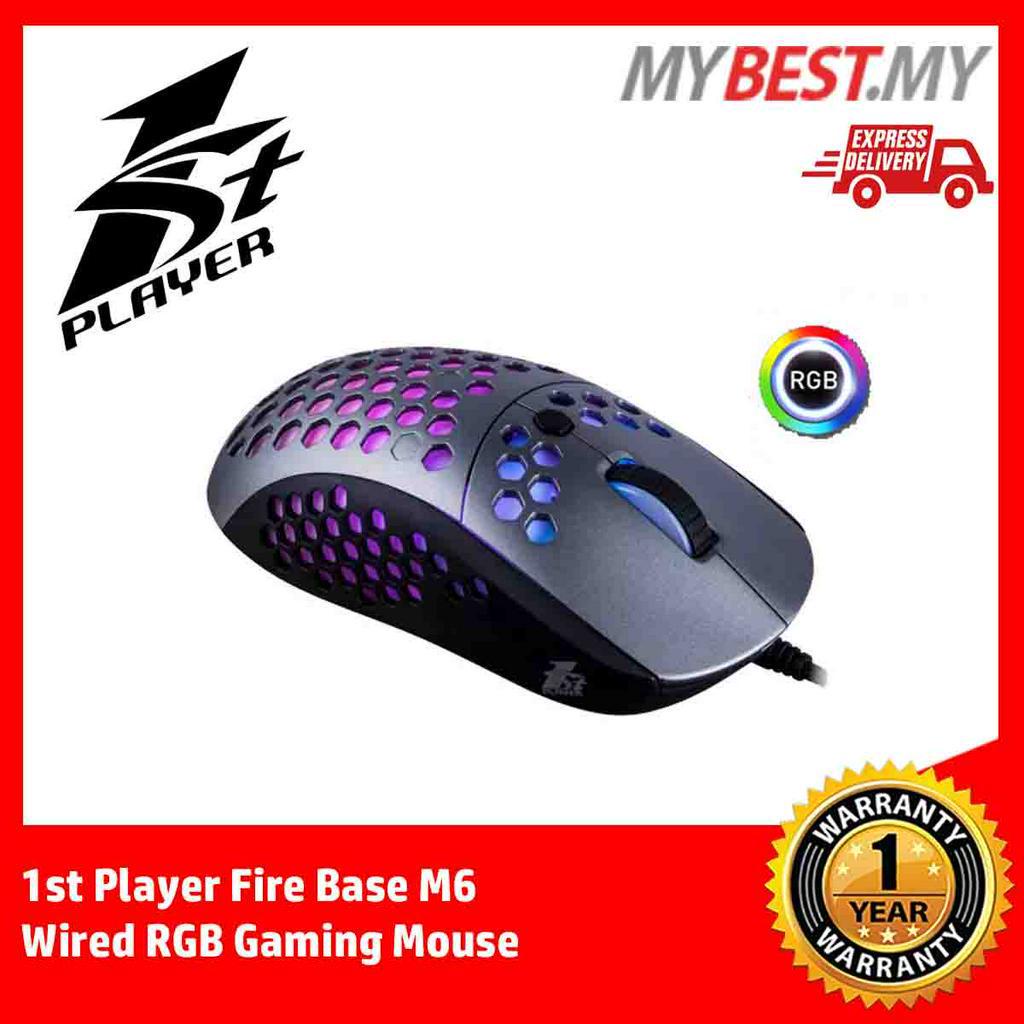1st Player Fire Base M6 Wired RGB Gaming Mouse | Shopee Malaysia