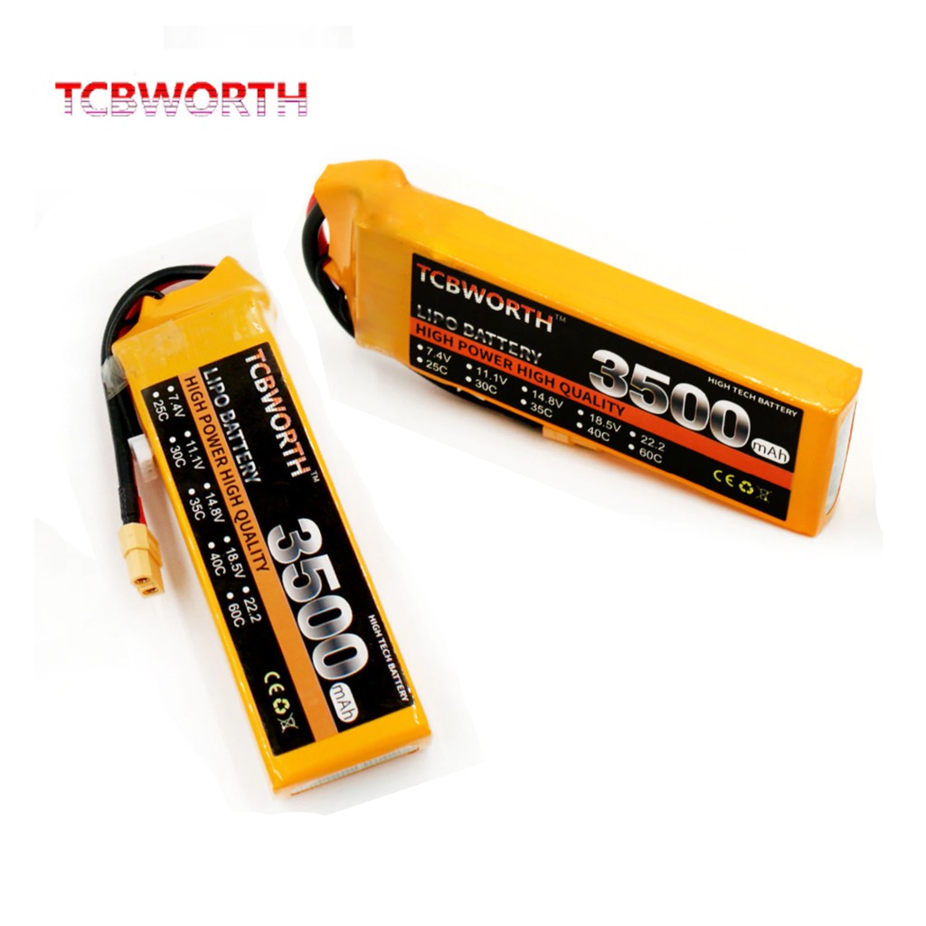 TCBWorth TCB Lipo Battery High Power Quality Tech 1500mAh-6000mAh RC 7.4V 11.1V 14.8V 22.2V 40C ...
