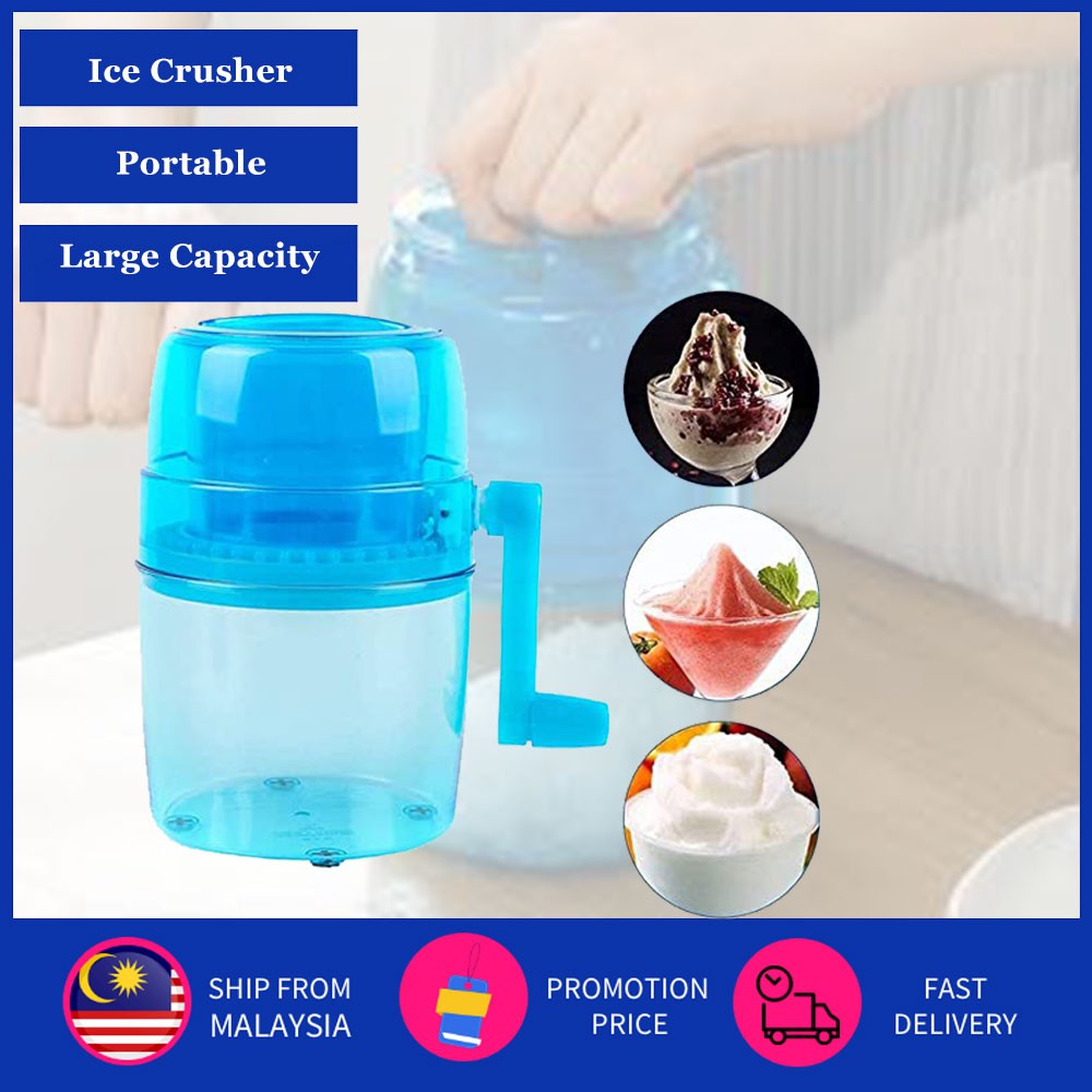 FODAZONE Hand Crank Ice Chopper Ice Crusher Crush Manual Ice Grinder ...