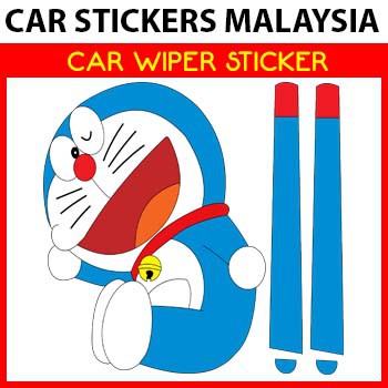 CSM Car Wiper Sticker - Doraemon Cat Kucing | Shopee Malaysia