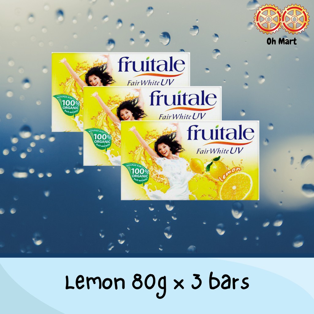 Fruitale Fair White UV Bar Soap - 3 Bar Soap Assorted Fragrance ...